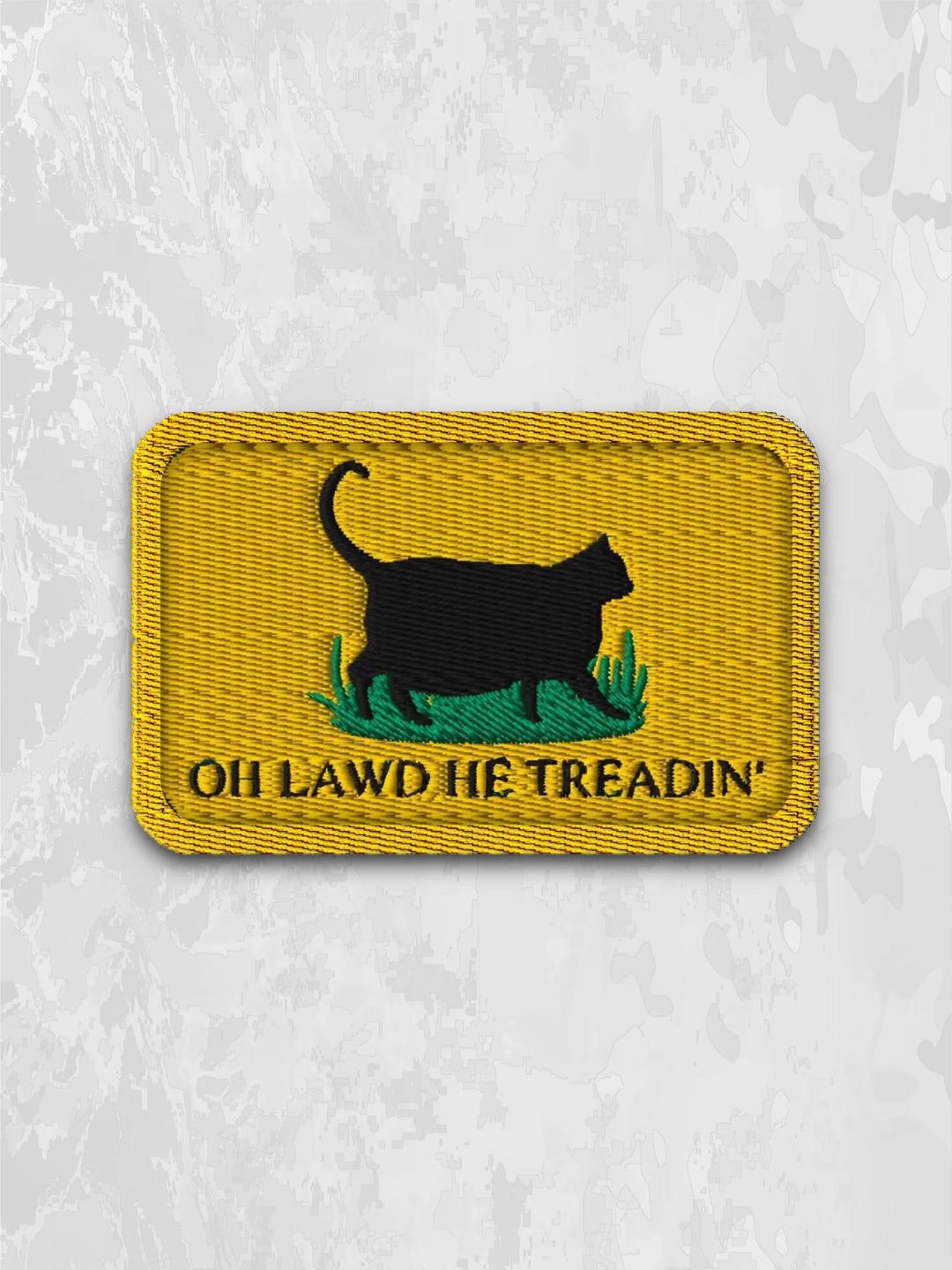 Oh Lawd He Treadin' Gadsen Parody Cat Patch - Etsy