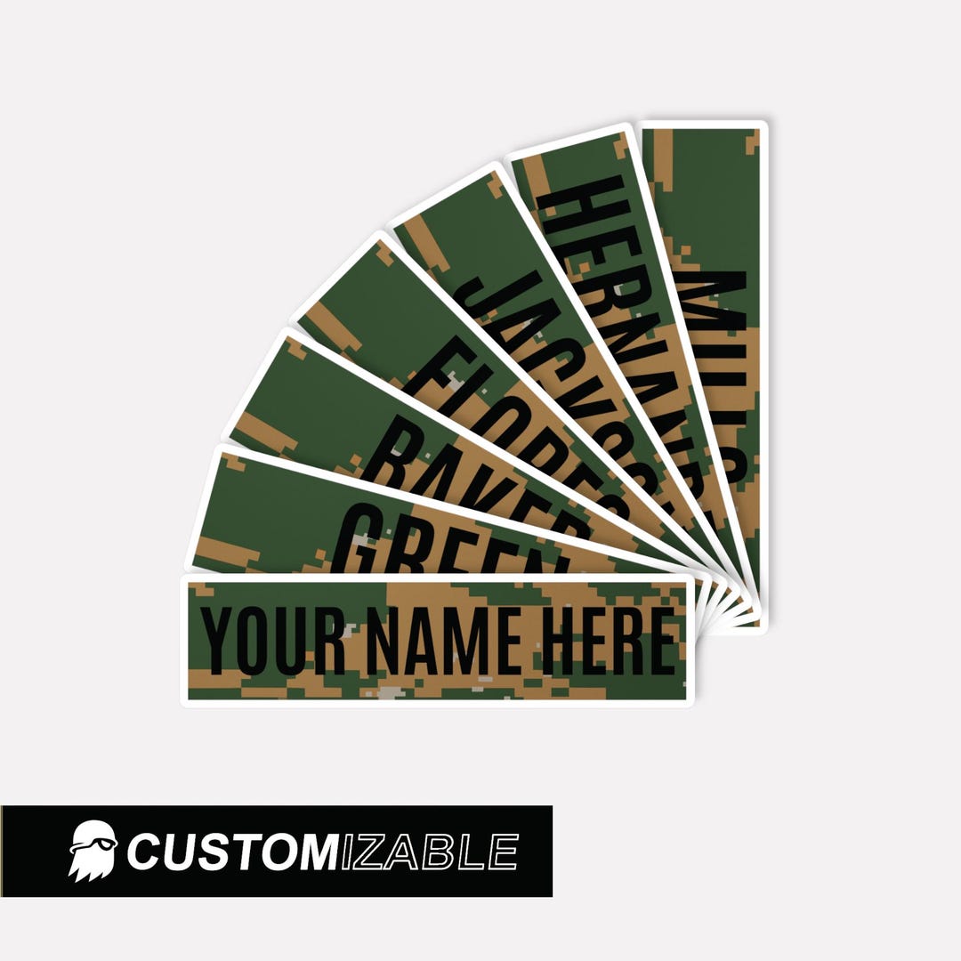 Custom Marine Name Tape Sticker | Ghost Gear EXCLUSIVE - Etsy