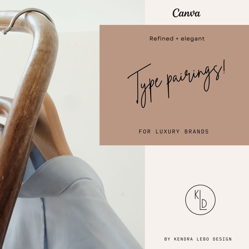 Refined and Elegant Font Pairings for Luxury Brands | Canva Font Cheat ...