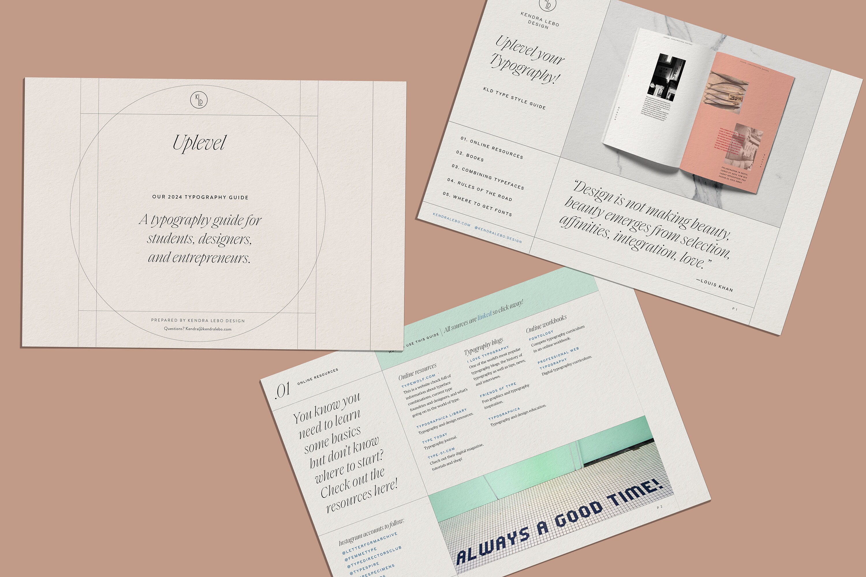 Uplevel: a Typography Guidebook | Font Pairings | Free Fonts ...