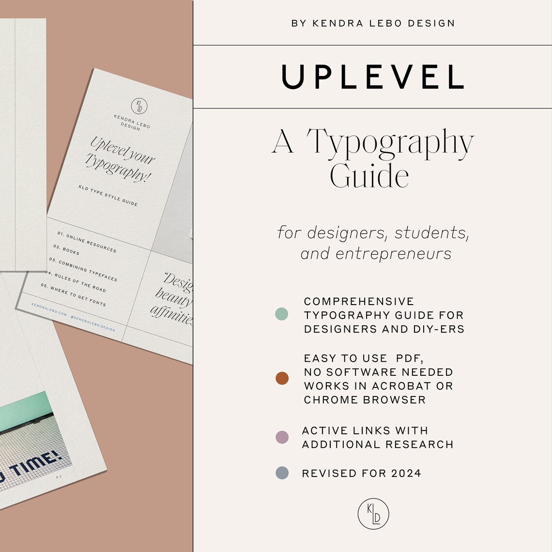 Uplevel: a Typography Guidebook | Font Pairings | Free Fonts ...