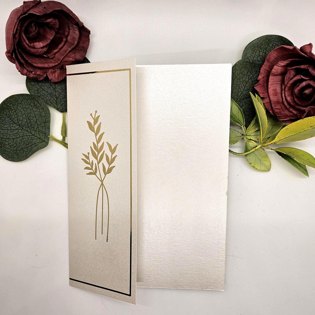 Gold Leaf Half-fold Envelope - Etsy