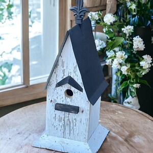 Rustic Amish Handmade Birdhouse, Outdoor Decor, Post Birdhouse ...