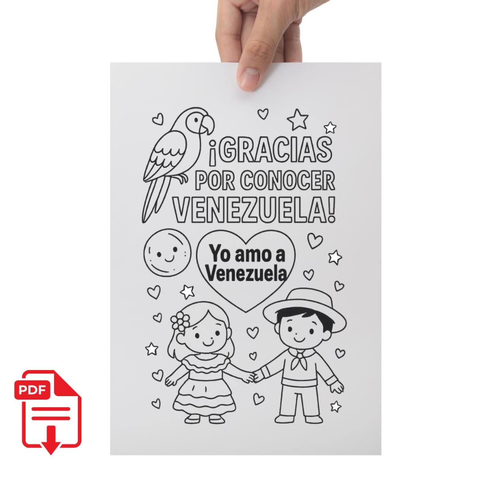 Libro para Colorear Venezuela | Cuaderno Actividades Niños | Regalo ...