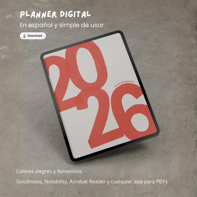 2026 Digital Planner Simple in Spanish | Fitness Planner, Meal Planner ...