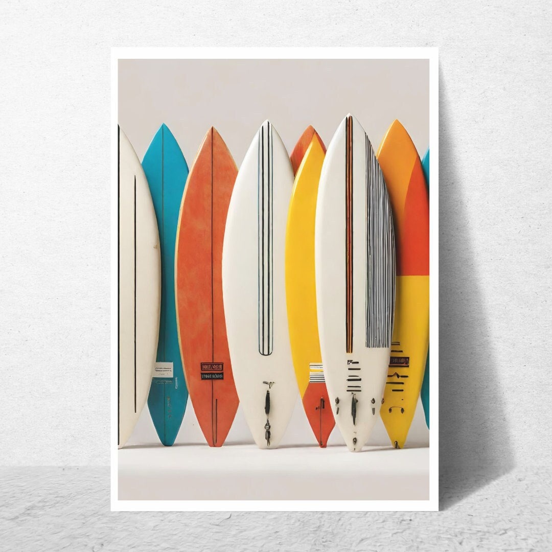 Surfboard Wall Art: Elevate Your Beach Décor With Stylish Prints and ...