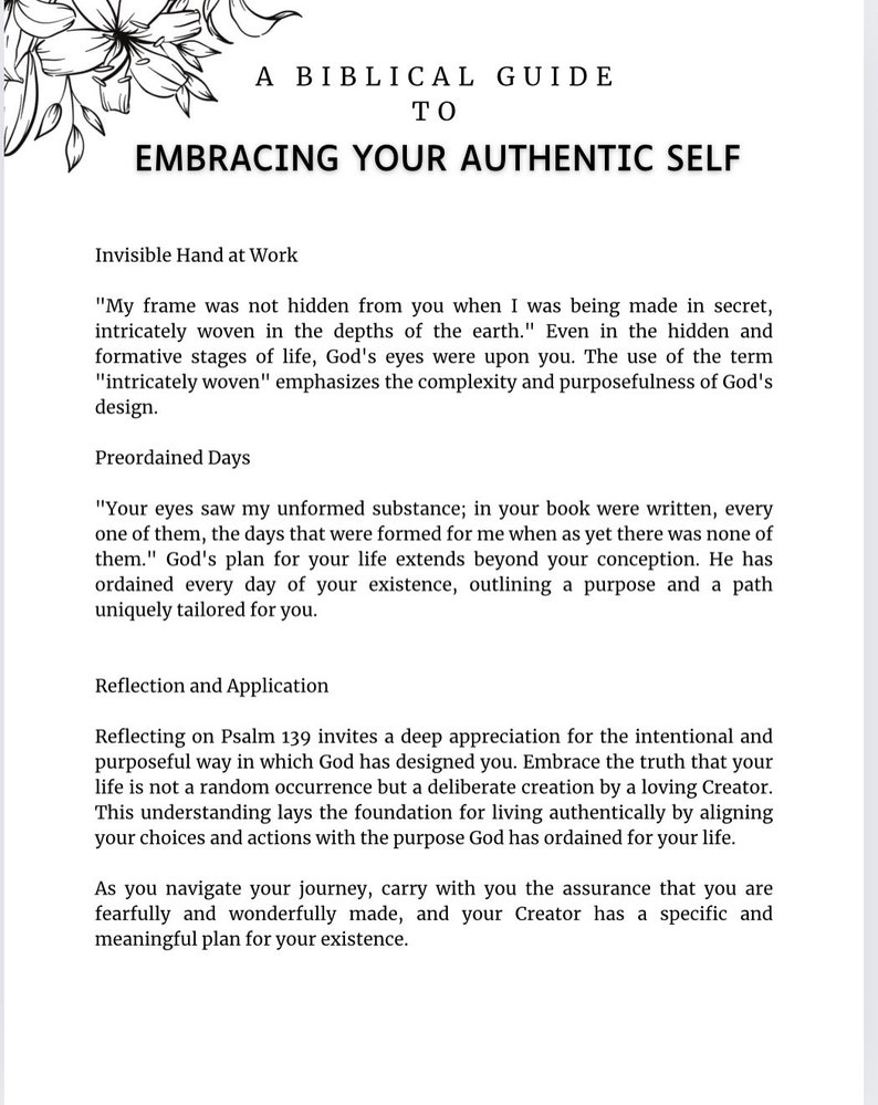 Embracing Your Authentic Self (who God Made You to Be) - Etsy