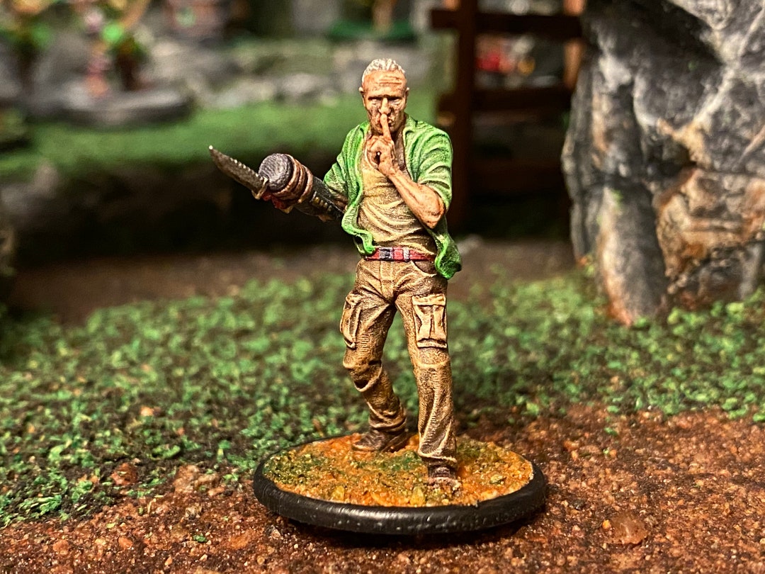 Painted Human Merle From the Walking Dead Fantasy Miniature 32mm Dnd ...