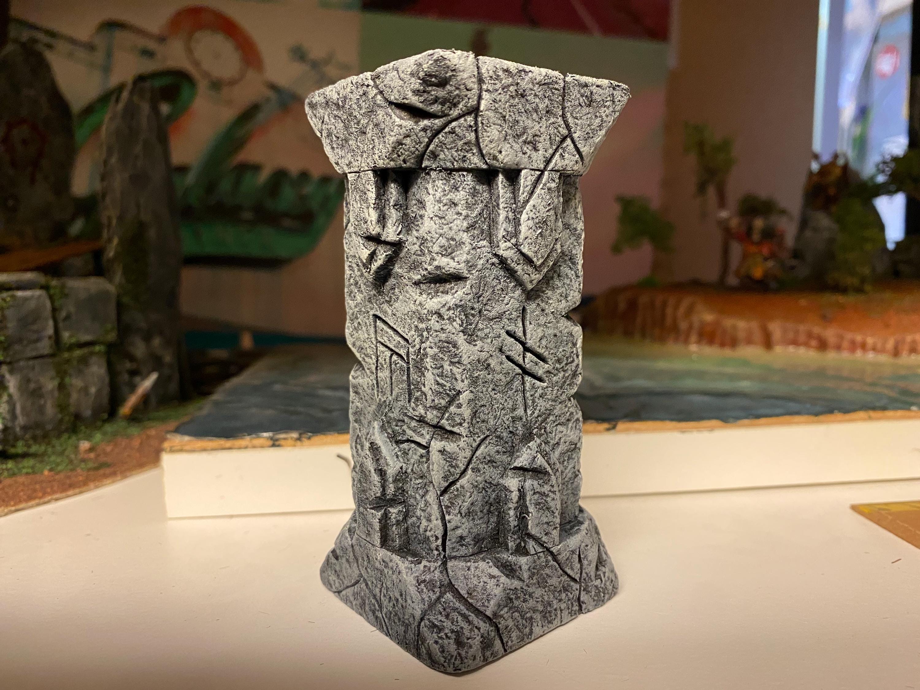 Terrain Ancient Pillar | Dnd | Dwarf | Tabletop | Figure Game - Etsy