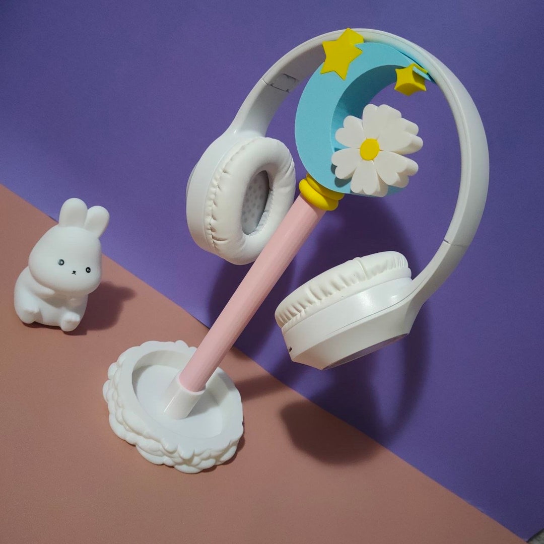 Moonlight Headphone Stand daisy Flower Cozy Headphone Holder Aesthetic ...