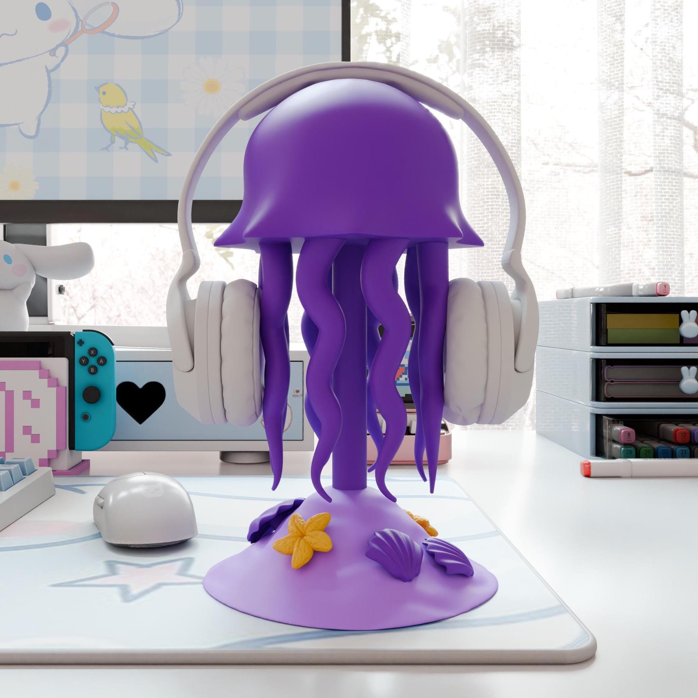 Cute Jellyfish Headphone Stand, Sea Theme Decor - Etsy
