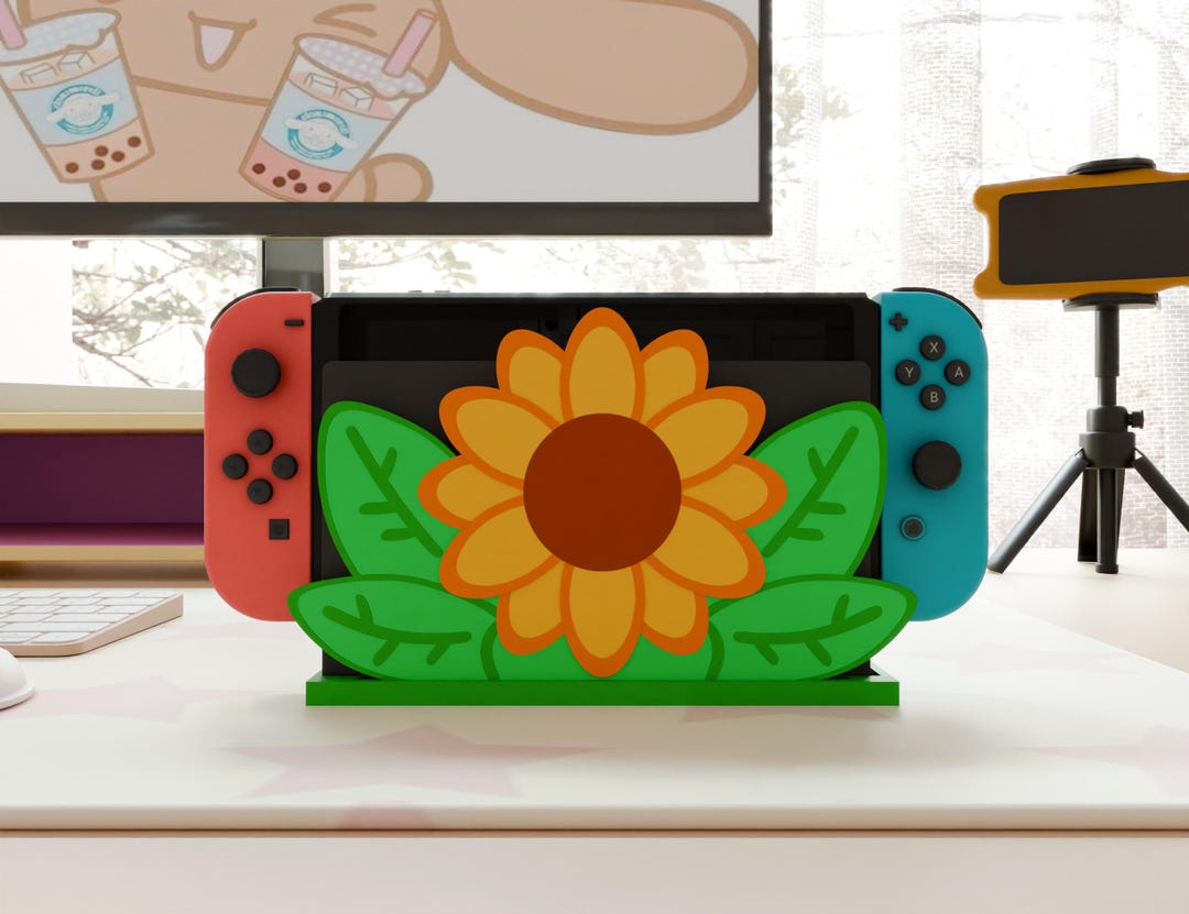 Sunflower Nintendo Switch Dock Cover, Leaf Gaming Decor, Classic & OLED ...