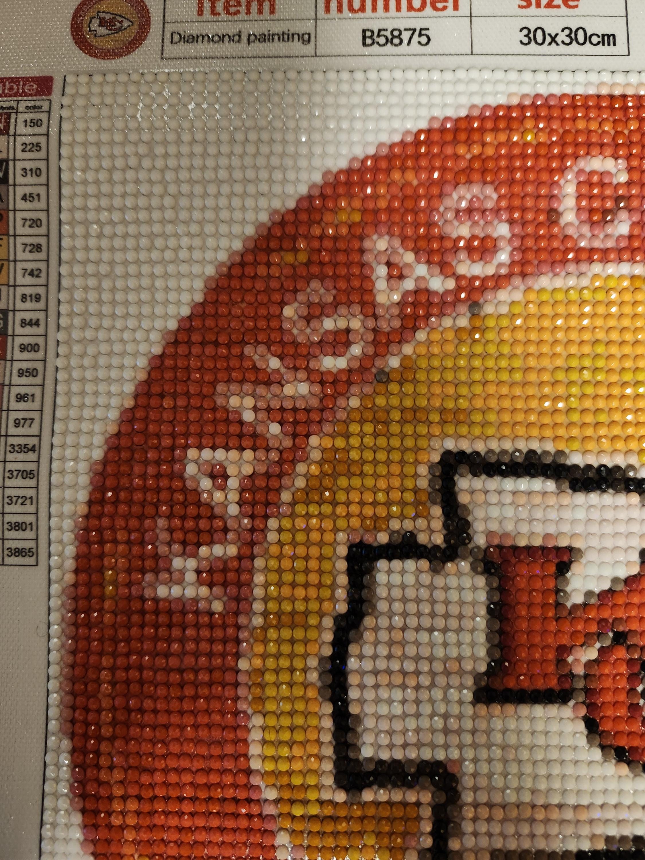 Kansas City Chiefs Completed Diamond Artwork - Etsy