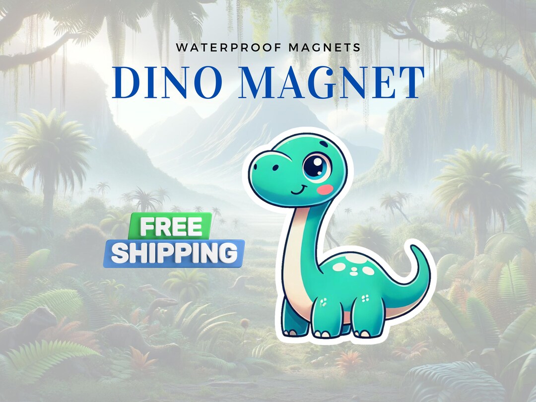 Dinosaur Magnet Featuring Blaze | Waterproof Glossy Finish With Magnet ...