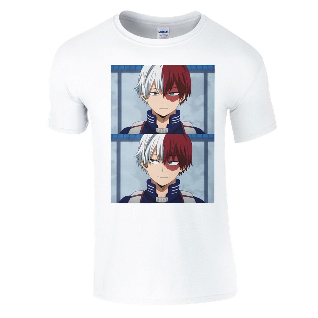 Shoto Todoroki Anime T-shirt My Hero Academia Graphic Tee, Unisex Anime ...