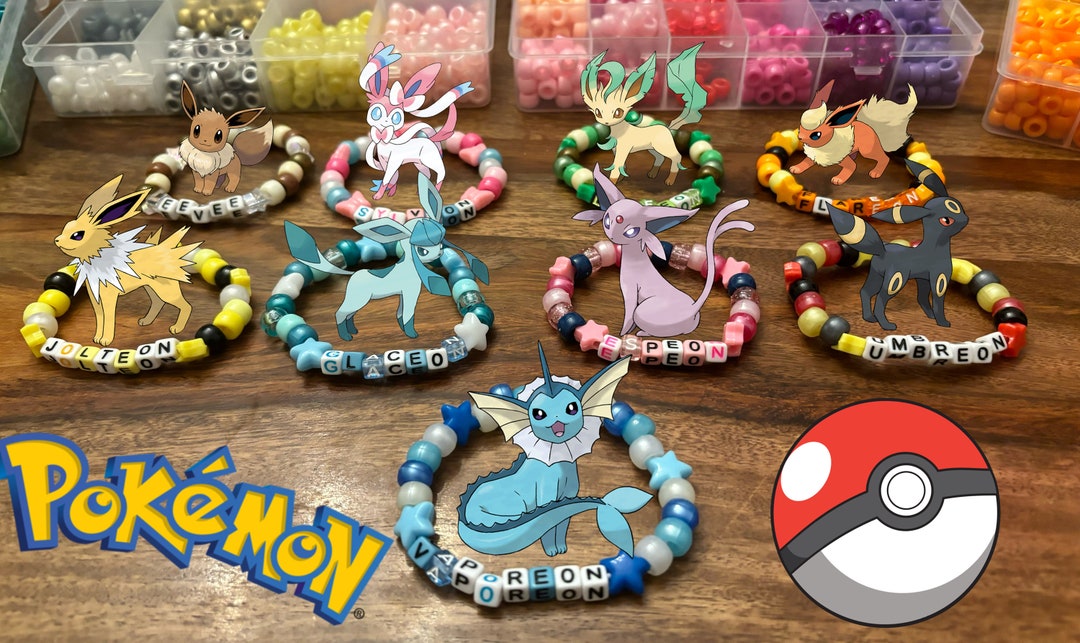 Pokémon Eevee Evolutions Fanmade Kandi Bracelets - Etsy