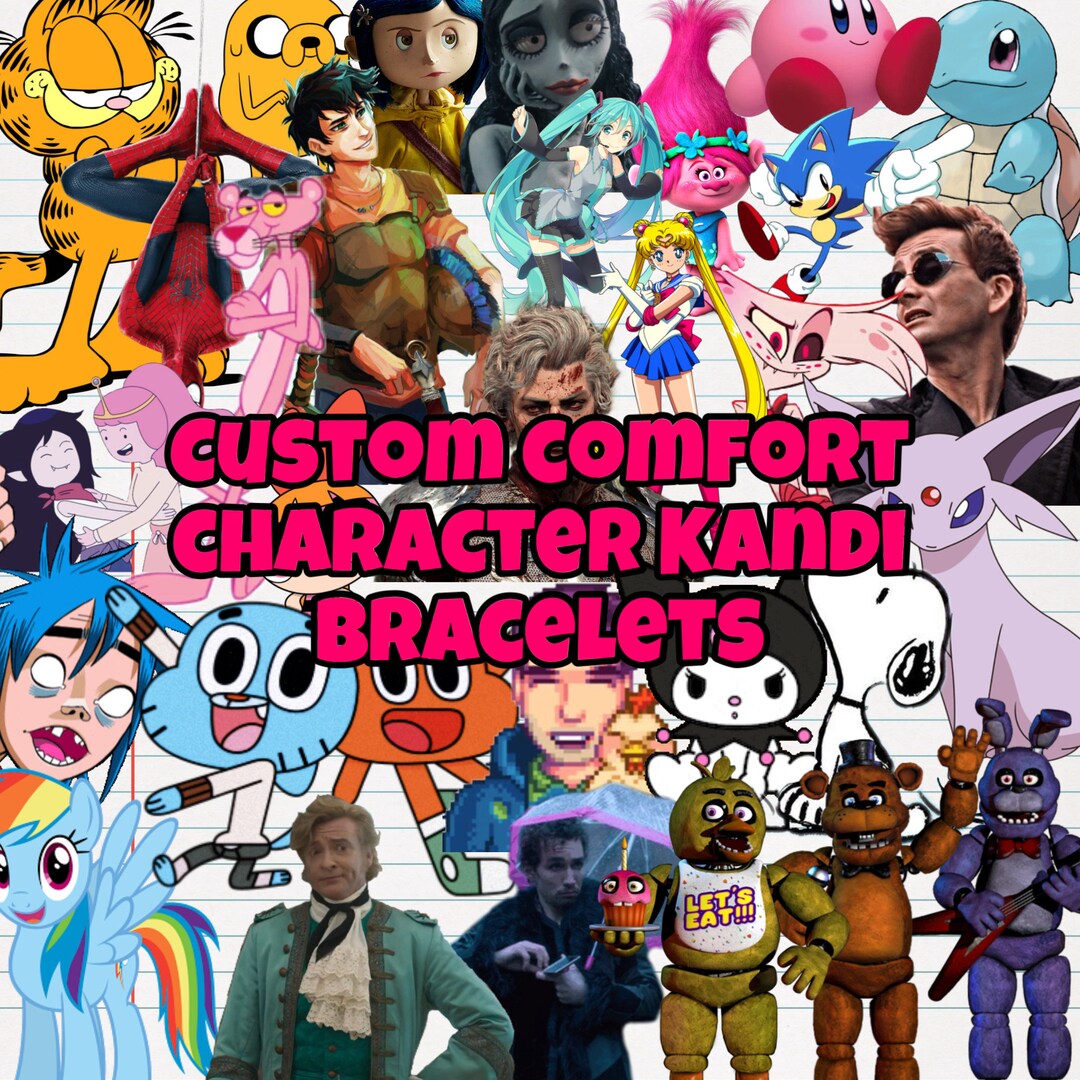 Custom Comfort Character Bracelets - Etsy
