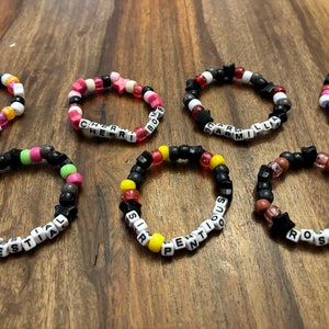 Hazbin Hotel Fanmade Bracelet Kandi - Etsy
