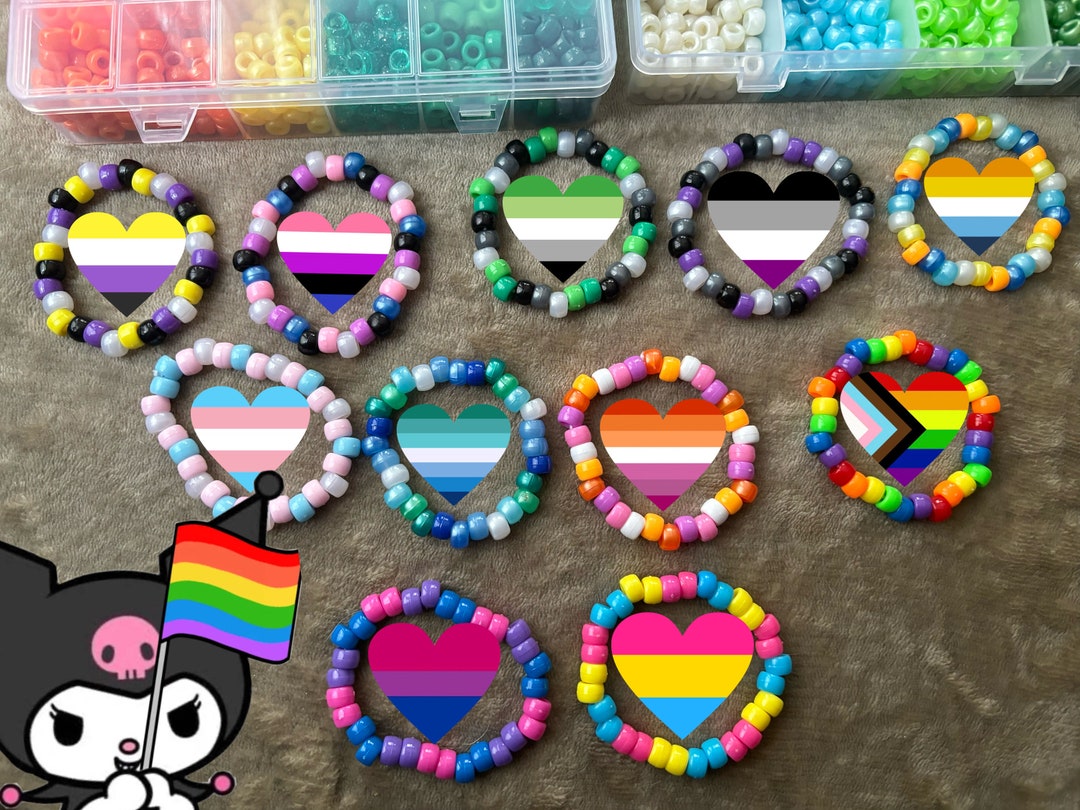 Pride Flag Kandi Bracelets - Etsy
