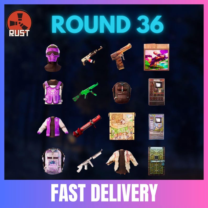 RUST 67 Skins All Rounds 333435363738 TWITCH DROPS - Etsy Canada