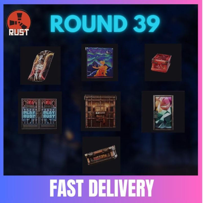 RUST (40 Skins) - All Rounds (36+37+38+39) - TWITCH DROPS - Etsy Canada