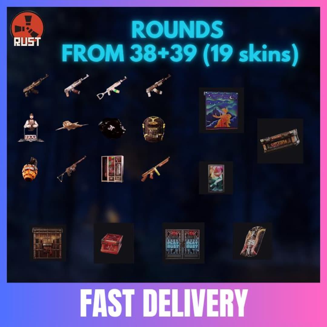 RUST (41 Skins) - All Rounds (39+40+41+42) - TWITCH DROPS - Etsy