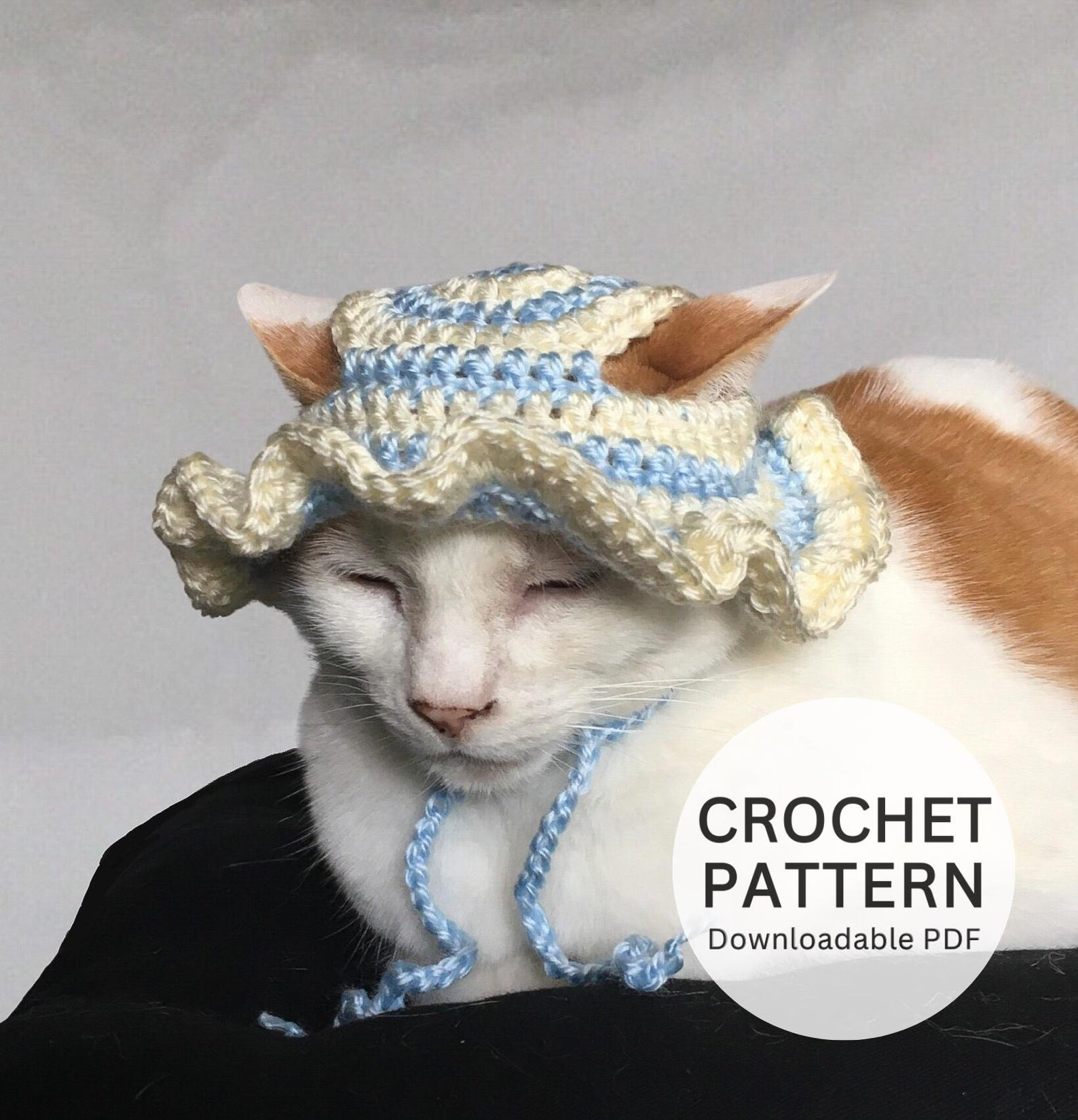 Crochet Pattern | Crochet Bucket Hat for Cats Pattern, PDF Crochet ...