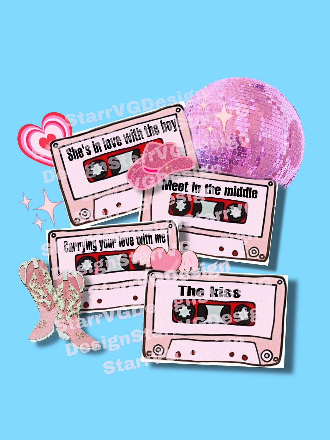 Disco Valentine’s Day SVG - Etsy