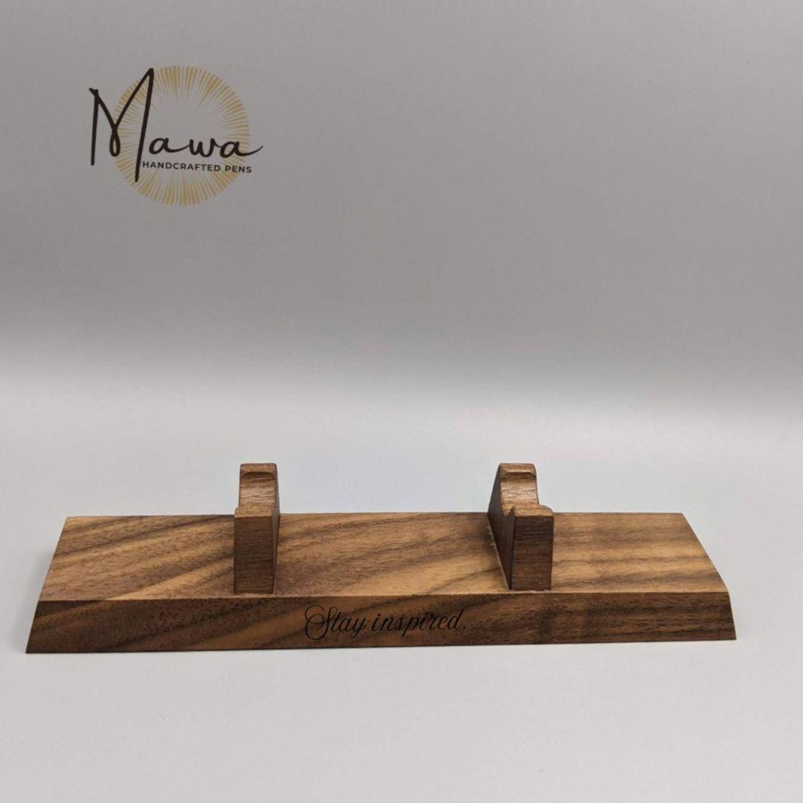 Handcrafted Walnut Pen Stand: Personalized Display for Fountain Pens ...