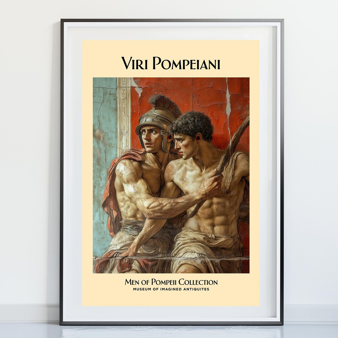 Viri Pompeiani: Echoes of Antiquity Ai Art Print of Men of Pompeii - Etsy