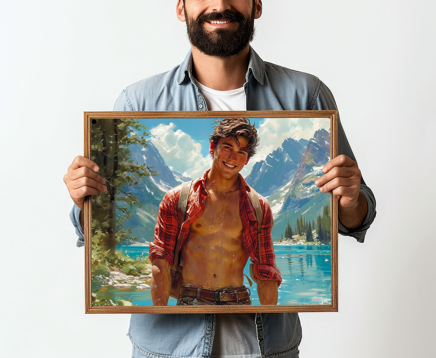 Canadian Woodsman Digital Download, Gay Male Poster Art, Male Pin Up ...
