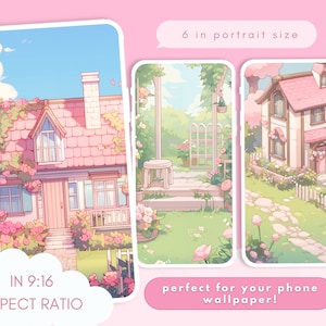 Pink Cottage Wallpapers Kawaii Cute Pink Desktop Wallpaper Pastel ...