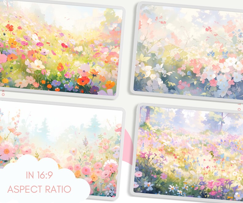 Floral Desktop Wallpaper Pastel Flowers Art Desktop Wallpapers ...