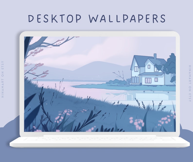 Moody Lofi Wallpapers Blue Pastel Wallpapers Desktop Wallpaper Anime ...