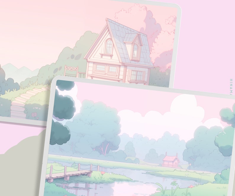 Pastel Cottage Wallpapers Cozy Spring Wallpaper Kawaii Cute Desktop ...