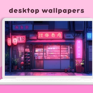 Japanese Pink Night Wallpaper Lofi Wallpaper Cute Anime Tokyo City ...