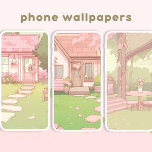Pink Cottagecore Spring Wallpaper Cozy Kawaii Cute Desktop Wallpaper ...