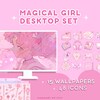 Fantasy Land Desktop Set Wallpapers Icons Aesthetic Adventure Desktop ...