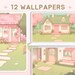 Cute Beautiful Sakura Flower Building Wallpaper Bundle Kawaii Plants ...