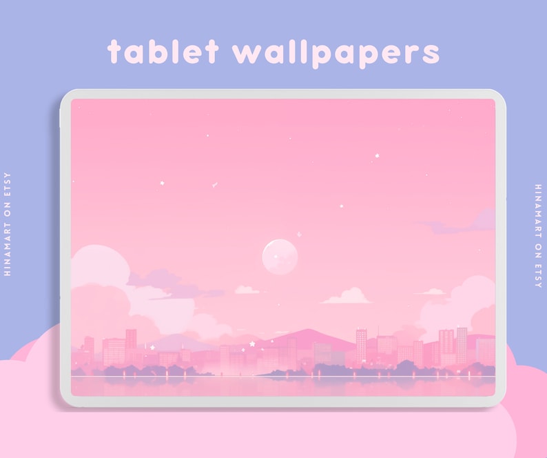 Pink City Anime Aesthetic Wallpapers Moon Wallpaper 4k Desktop Night ...