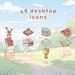 Fantasy Adventure Desktop Icons Set Aesthetic Desktop Organizer Icon ...