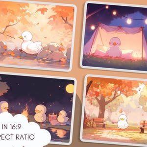 Autumn Ducks Wallpaper Cute Wallpapers Cozy Fall Wallpaper Kawaii Lofi ...