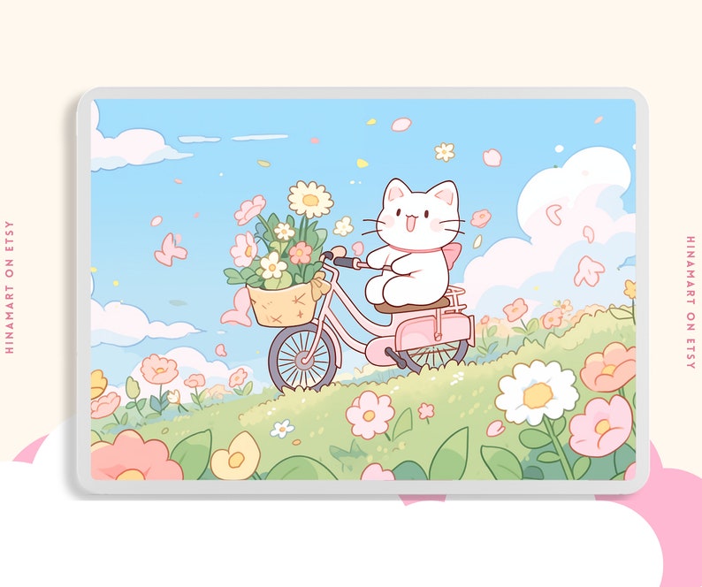 Cute Flower Cats Wallpaper Pack Adorable Kawaii Bunnies Bear Wallpapers ...