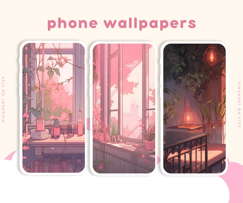 Pink Dreamy Cottagecore Wallpapers Pastel Aesthetic Cute Wallpaper Pack ...