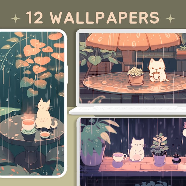 Cafe Wallpaper - Etsy