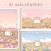 Cute Flower Cats Wallpaper Pack Adorable Kawaii Bunnies Bear Wallpapers ...