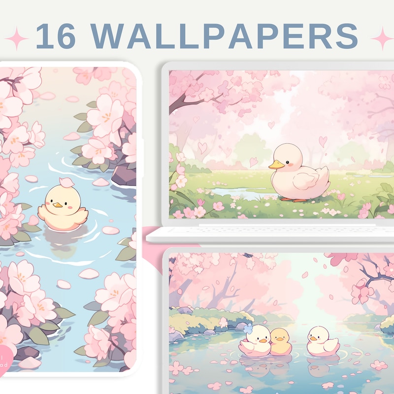 Duck Wallpaper - Etsy UK