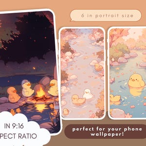 Autumn Ducks Wallpaper Cute Wallpapers Cozy Fall Wallpaper Kawaii Lofi ...
