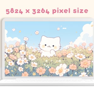 Cute Flower Cats Wallpaper Pack Adorable Kawaii Bunnies Bear Wallpapers ...