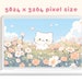 Cute Flower Cats Wallpaper Pack Adorable Kawaii Bunnies Bear Wallpapers ...